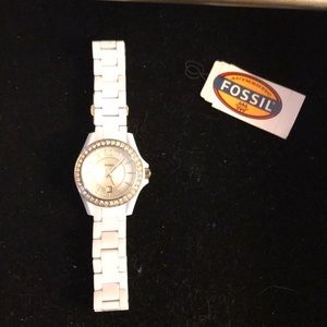 Jewelry | Original Fossil White Watch | Poshmark